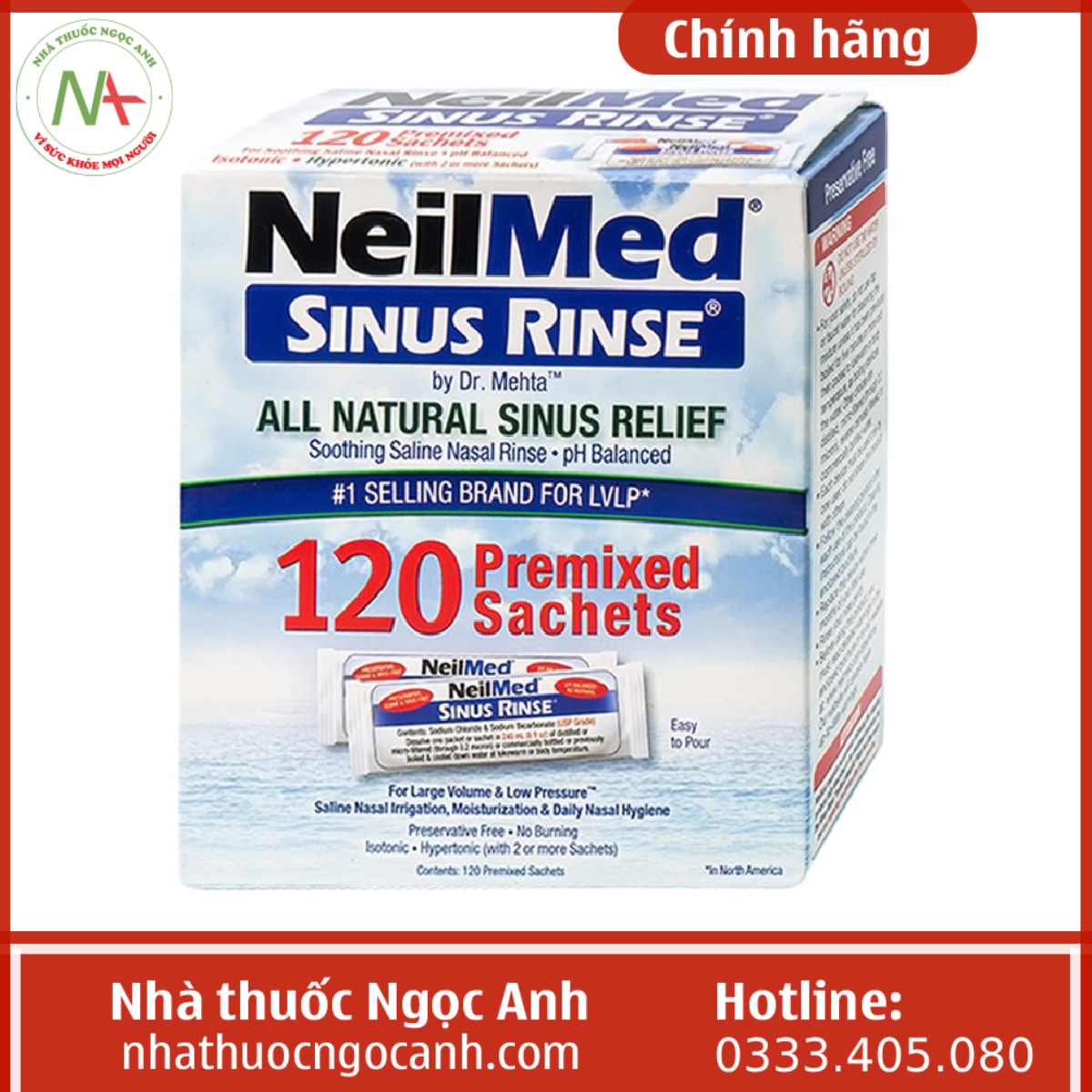 Muối rửa mũi Neilmed Sinus Rinse có tốt không, giá bao nhiêu, mua ở đâu?