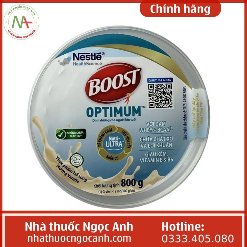 Sữa Nestlé Boost Optimum 800g có tốt không, giá bao nhiêu, mua ở đâu?