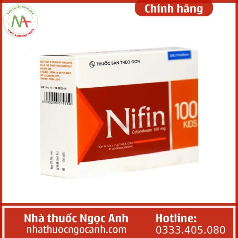 Thuốc Nifin 100 Kids là thuốc gì, có tác dụng gì, giá bao nhiêu, mua ở đâu?