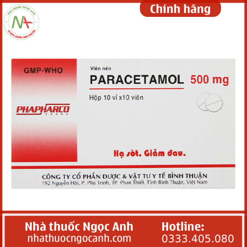 Thuốc Paracetamol TW3 500mg là thuốc gì, giá bao nhiêu, mua ở đâu