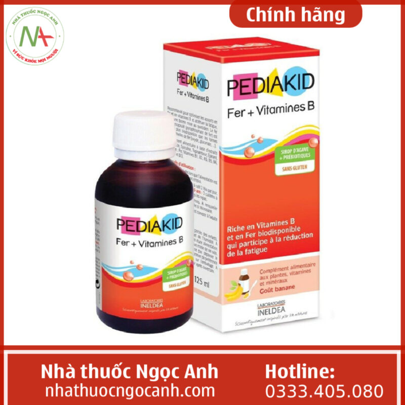 Thuốc Pediakid Fer + Vitamines B bổ sung sắt có tốt không, giá bao ...