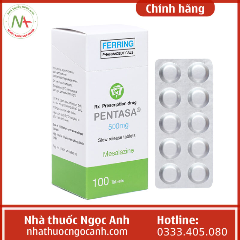 Thuốc Pentasa 500mg là thuốc gì, giá bao nhiêu, mua ở đâu?