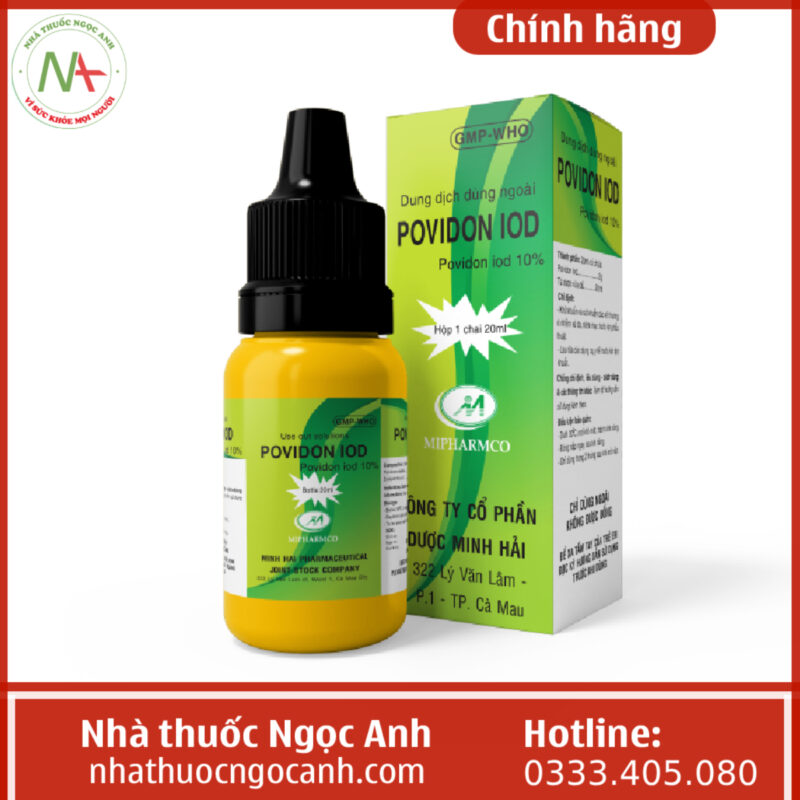 Thuốc Povidon iod 10% Mipharmco có tác dụng gì, giá bao nhiêu? Mua ở đâu?