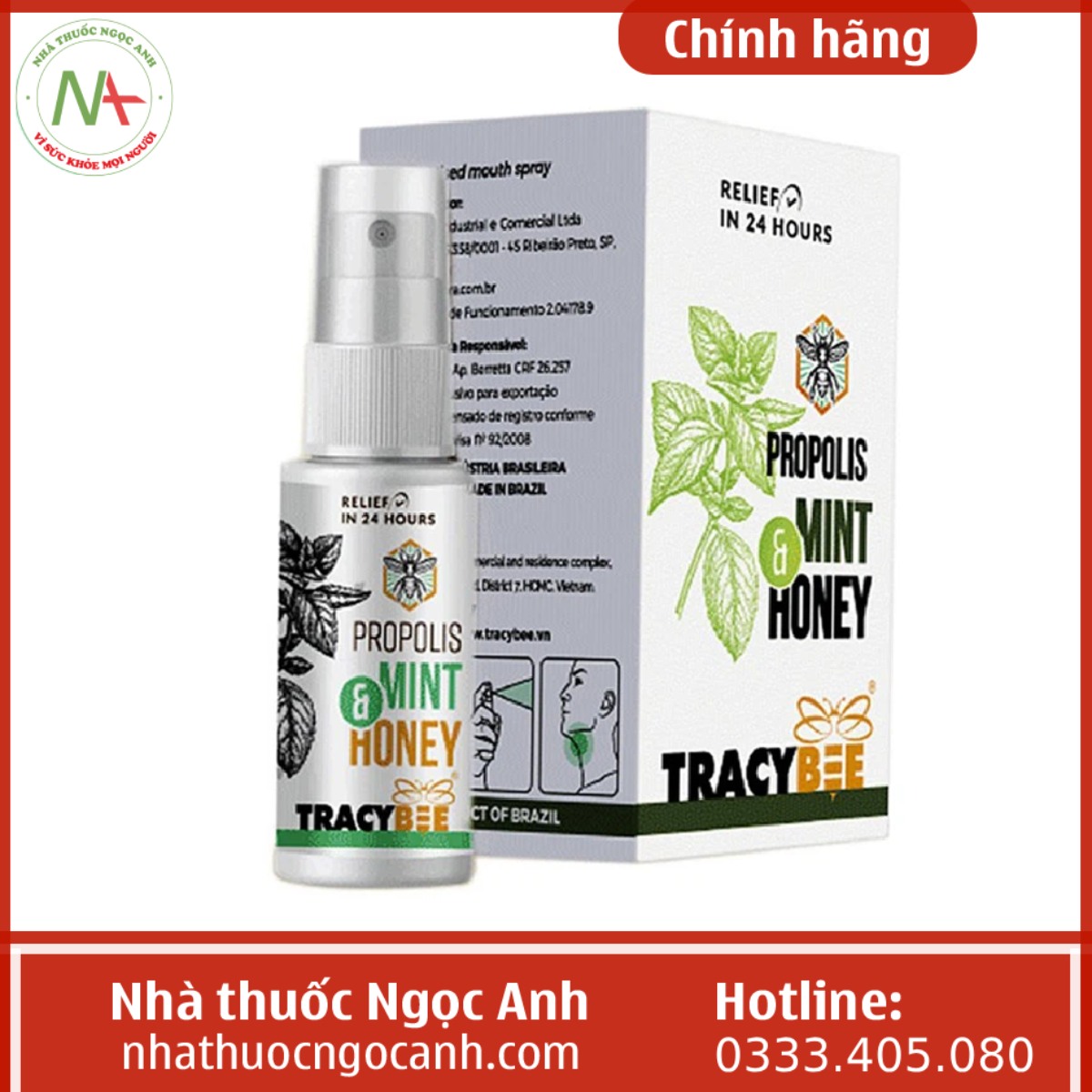 Xịt họng keo ong Propolis Mint & Honey Tracybee cách sử dụng như thế nào?