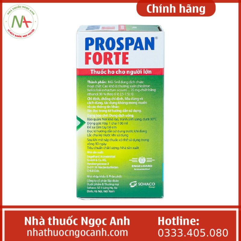 Thuốc Prospan Forte 35mg/5ml có tác dụng gì, liều dùng cho người lớn ...