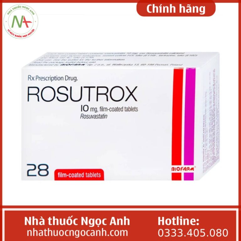 Thuốc Rosutrox 10mg là thuốc gì, giá bao nhiêu, mua ở đâu?