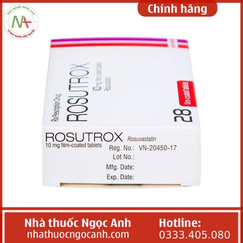 Thuốc Rosutrox 10mg là thuốc gì, giá bao nhiêu, mua ở đâu?