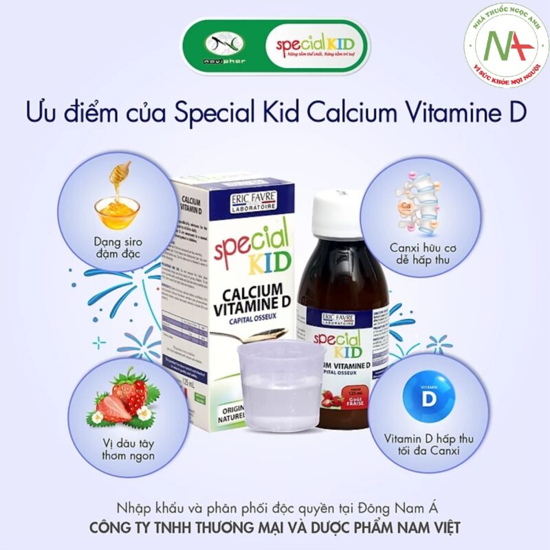 Special Kid Calcium Vitamine D có tốt không, giá bao nhiêu, mua ở đâu?