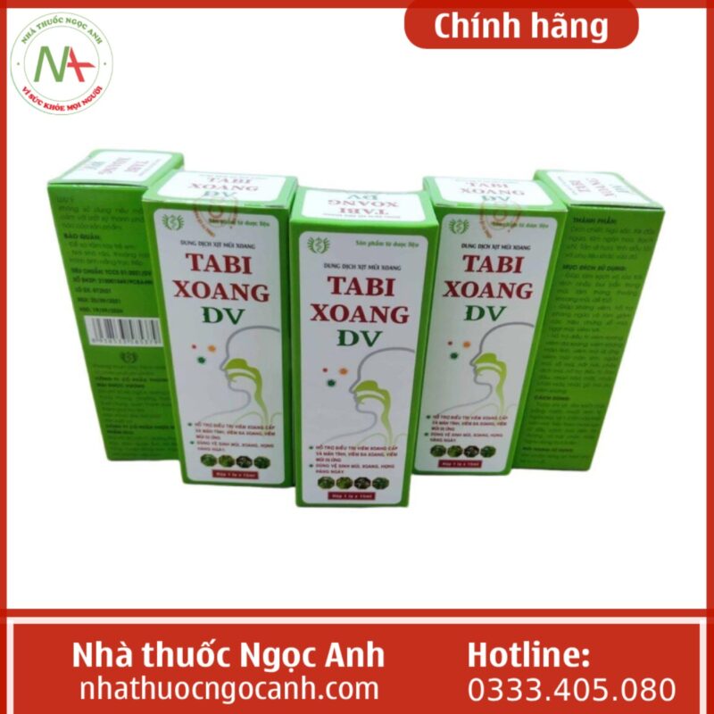 Thuốc xịt mũi thảo dược Tabi Xoang DV có tốt không, có tác dụng gì, giá bao nhiêu?