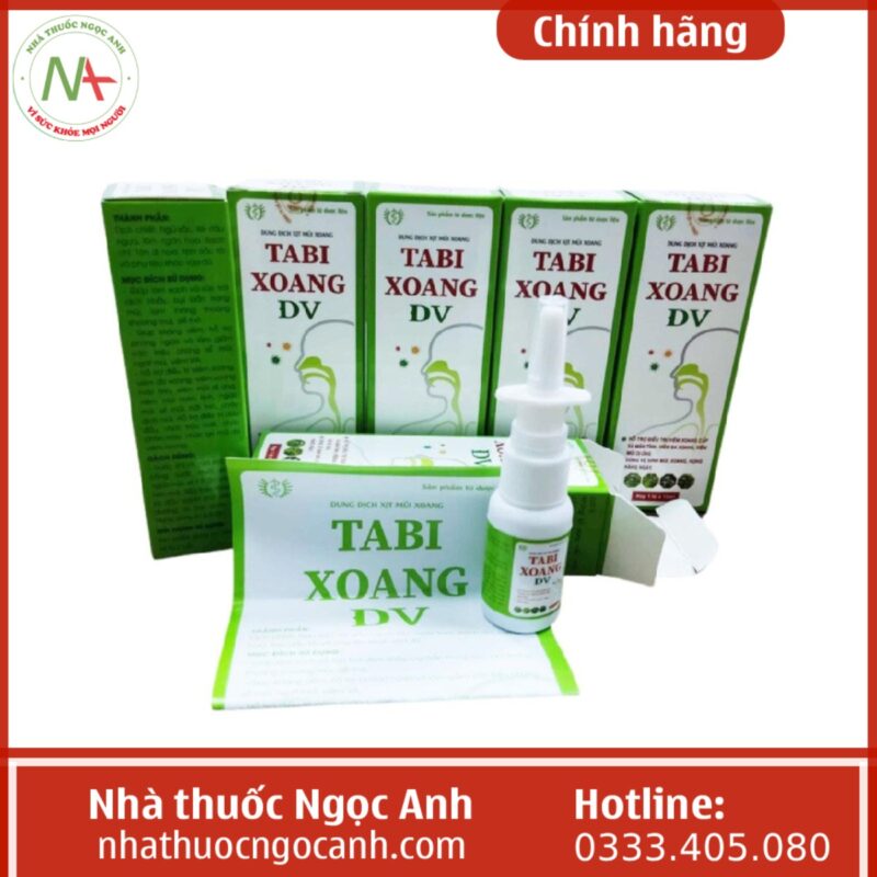 Thuốc xịt mũi thảo dược Tabi Xoang DV có tốt không, có tác dụng gì, giá bao nhiêu?