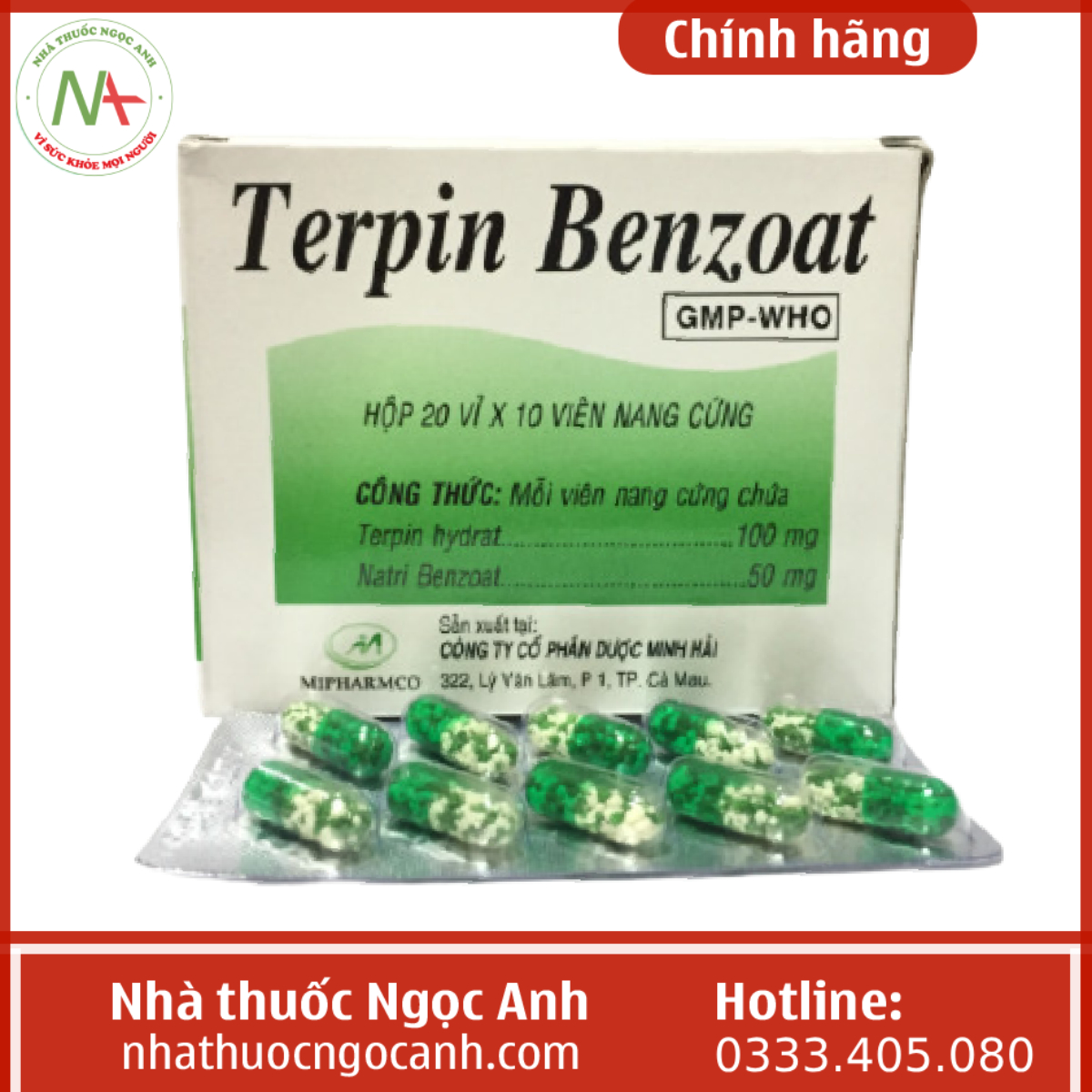 Thuốc Terpin hydrat là thuốc gì? Có công dụng gì? Thuộc nhóm nào?