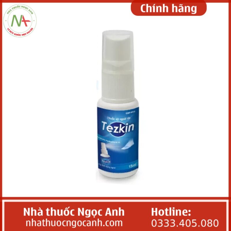 Thuốc Tezkin 15ml xịt có tác dụng gì, giá bao nhiêu, mua ở đâu, là ...