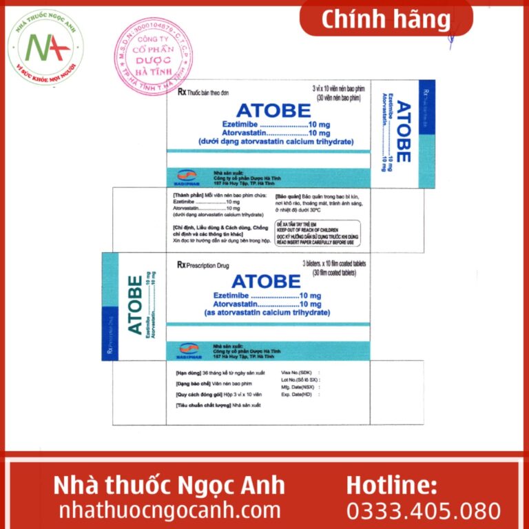 Thuốc Atobe là thuốc gì, giá bao nhiêu? Mua ở đâu?