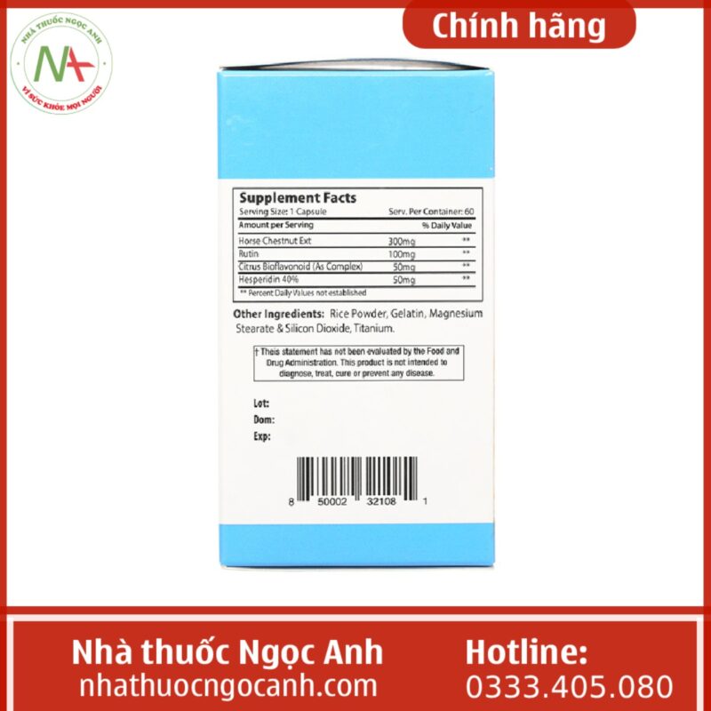 Venocap Plus Nature Gift LLC có tốt không, giá bao nhiêu, có tác dụng ...