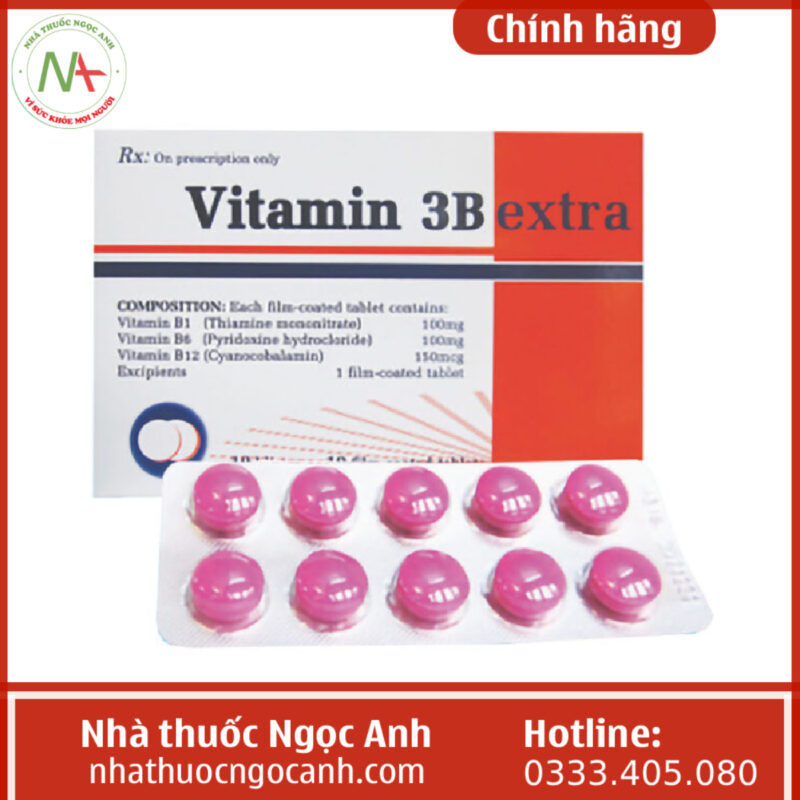 Thuốc Vitamin 3B extra Quapharco có tác dụng gì, giá bao nhiêu, mua ở đâu?