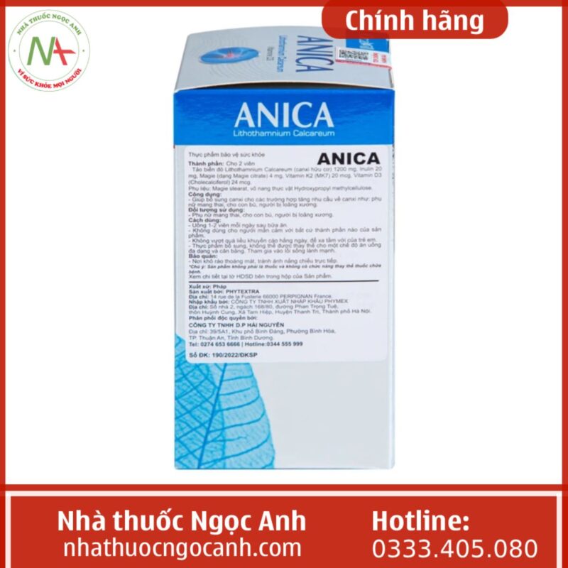 Thuốc Anica có tốt không? giá bao nhiêu? mua ở đâu
