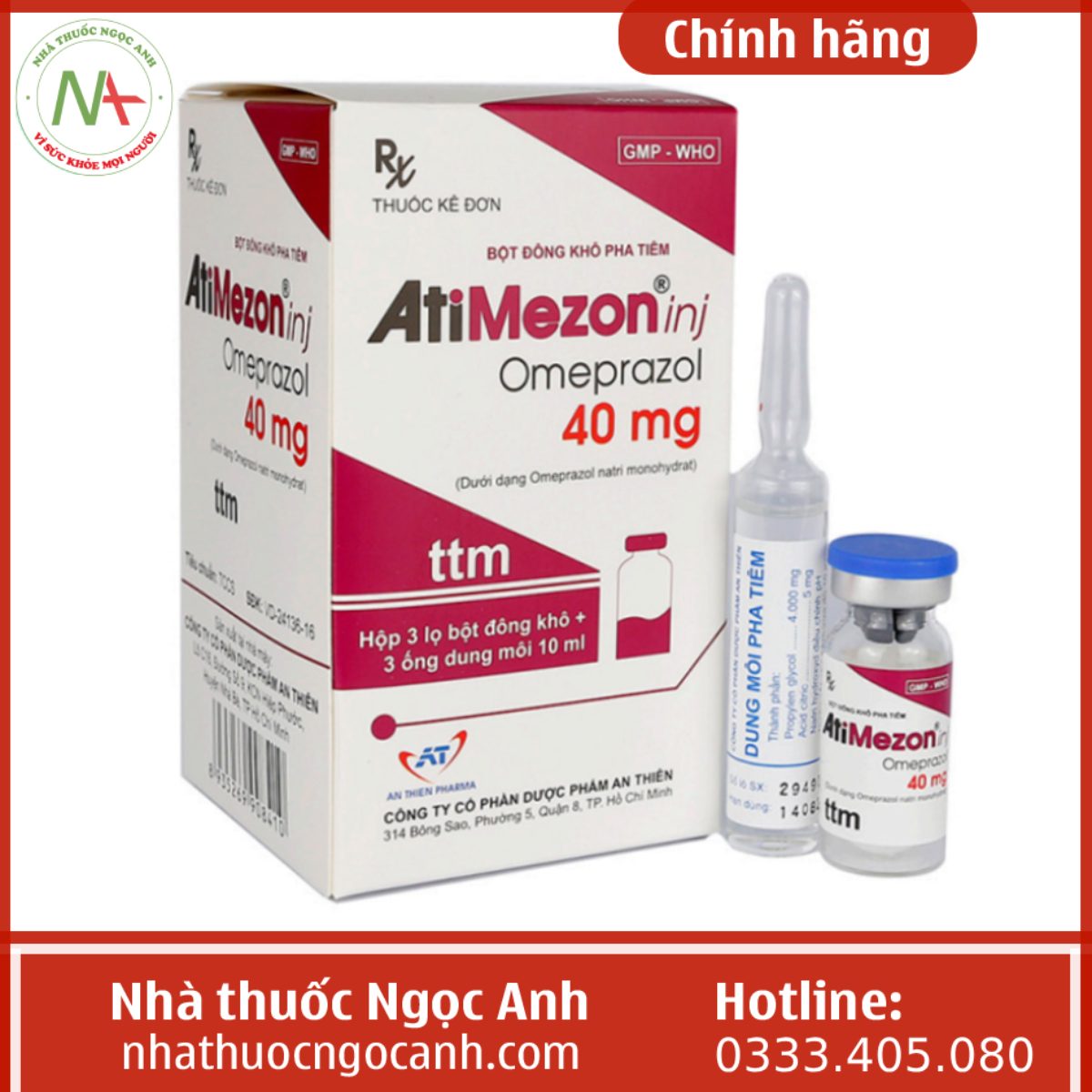 Thuốc Atimezon inj có tác dụng gì? giá bao nhiêu? mua ở đâu