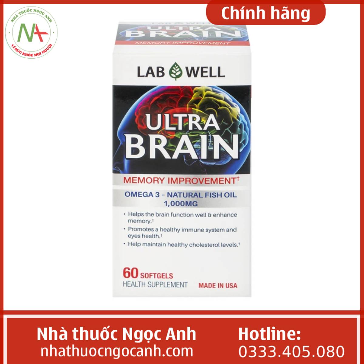 Thuốc Lab Well Ultra Brain có tốt không? giá bao nhiêu? mua ở đâu