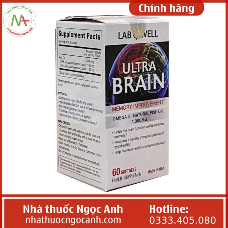 Thuốc Lab Well Ultra Brain có tốt không? giá bao nhiêu? mua ở đâu