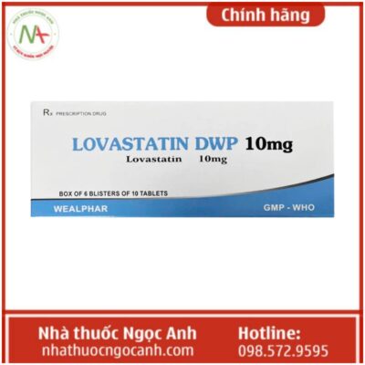 Thuốc Lovastatin DWP 10mg giá bao nhiêu, mua ở đâu?