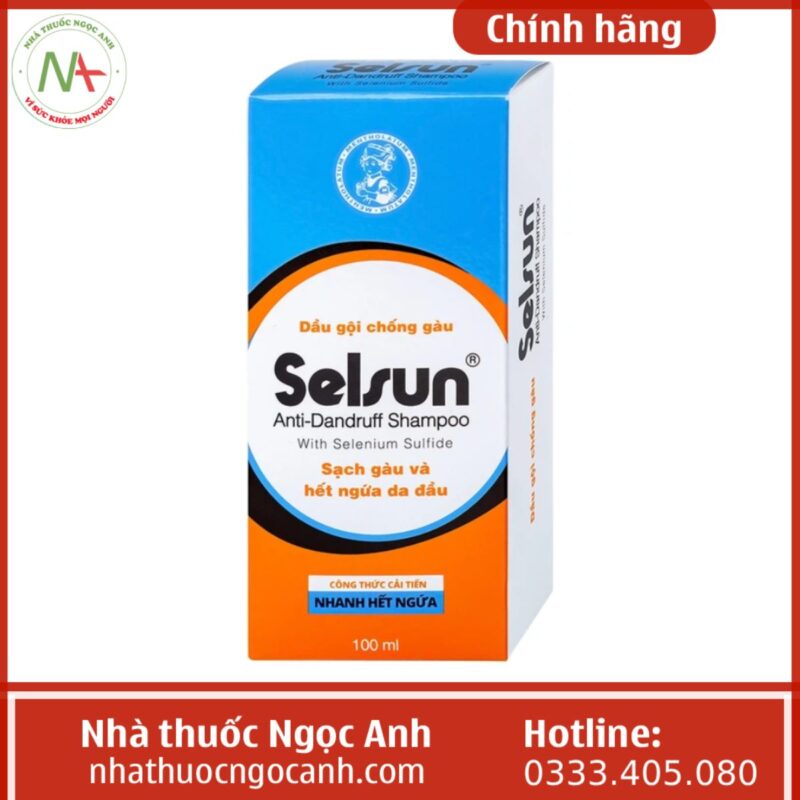 Dầu gội trị gàu Selsun 100mL có tác dụng gì? giá bao nhiêu? mua ở đâu