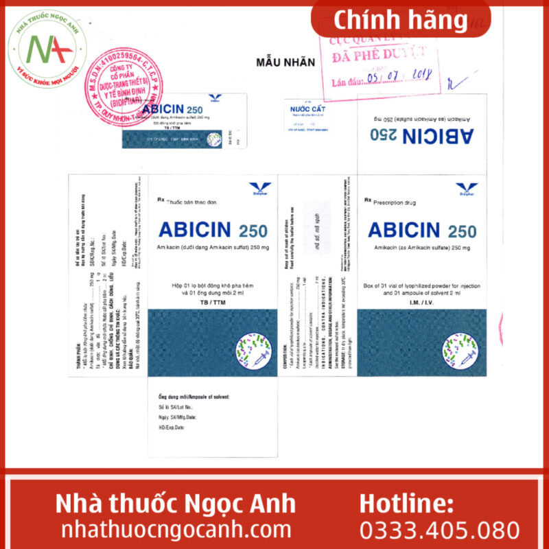Thuốc Abicin 250 là thuốc gì, giá bao nhiêu? Mua ở đâu?