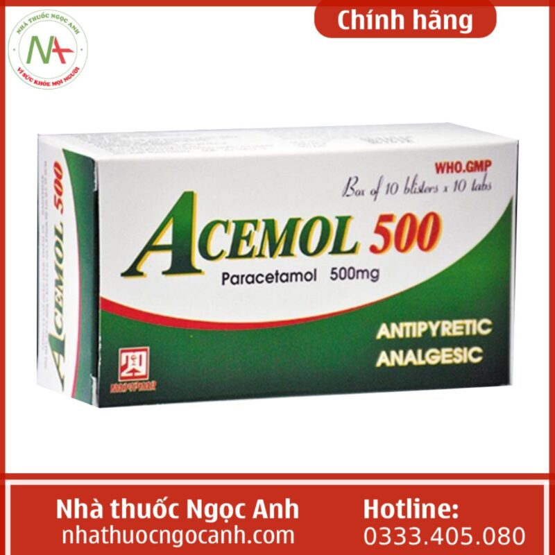 Thuốc Acemol 500 là thuốc gì, có tác dụng gì, giá bao nhiệu, mua ở đâu?