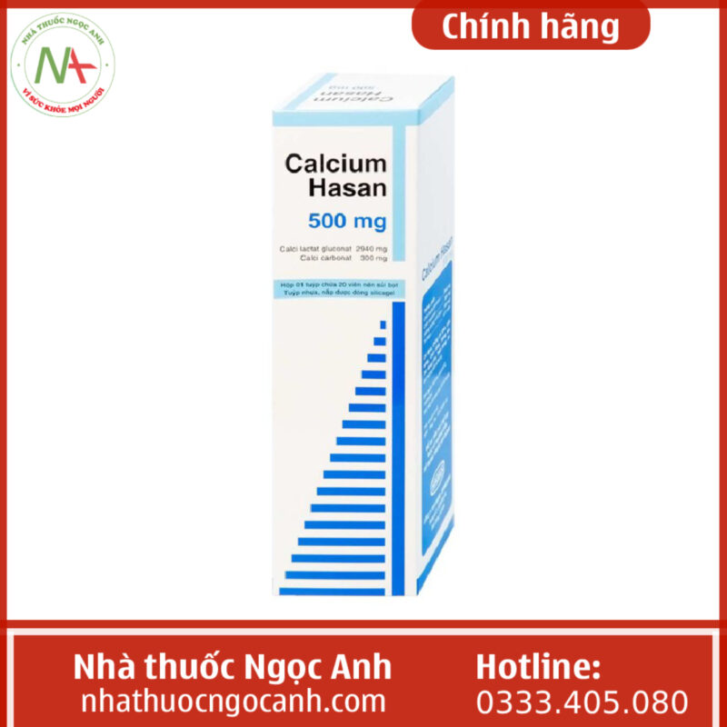 Thuốc Calcium Hasan 500mg là thuốc gì, có tác dụng gì, giá bao nhiêu ...
