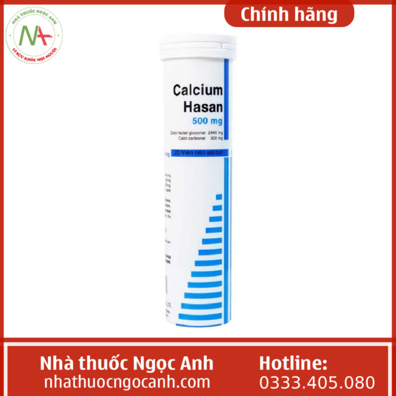 Thuốc Calcium Hasan 500mg là thuốc gì, có tác dụng gì, giá bao nhiêu ...