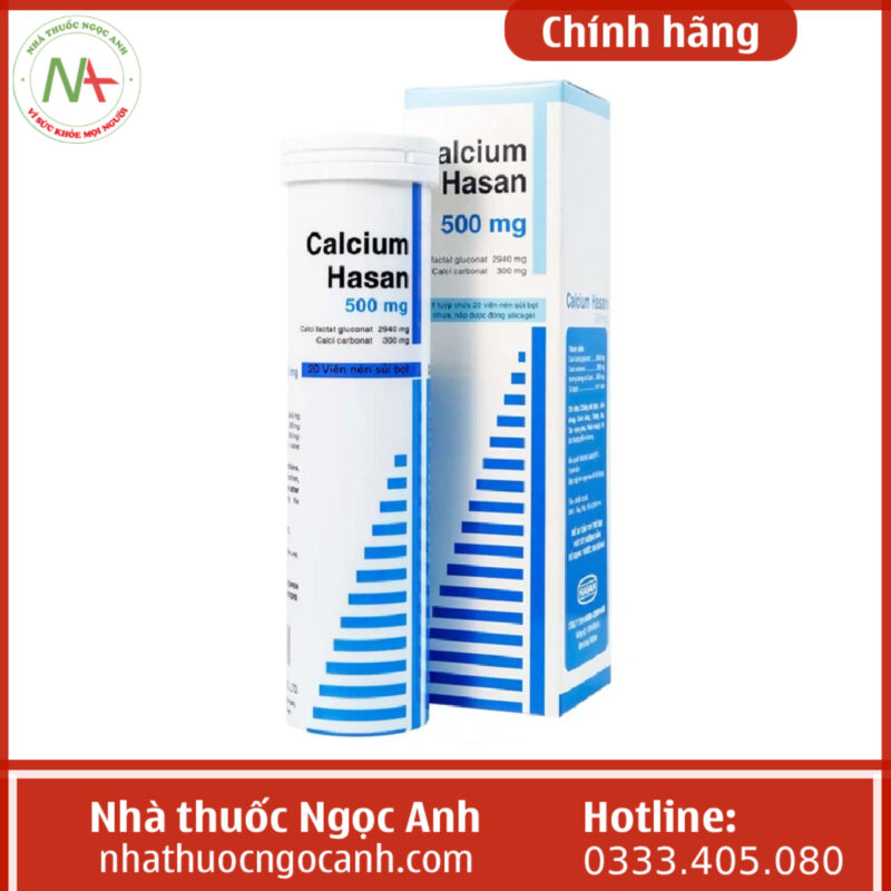 Thuốc Calcium Hasan 500mg là thuốc gì, có tác dụng gì, giá bao nhiêu ...