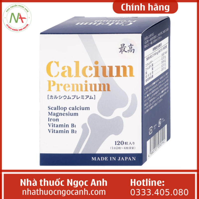 Thuốc Calcium Premium Jpanwell có tốt không, giá bao nhiêu, mua ở đâu?