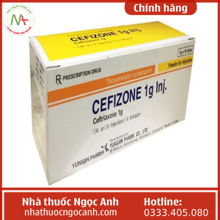 Cefizone 1g Inj. của Hàn Quốc là thuốc gì, giá bao nhiêu, mua ở đâu?