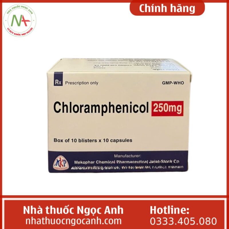 Thuốc Chloramphenicol 250mg Mekophar là thuốc gì, mua ở đâu, giá bao nhiêu?