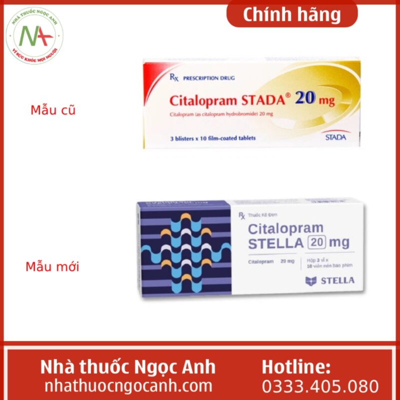 Thuốc Citalopram STELLA 20 mg là thuốc gì, có tác dụng gì, giá bao ...