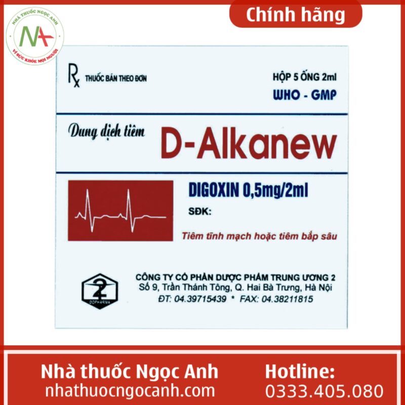 Digoxin là thuốc gì? Công dụng, Cơ chế hoạt động, Liều dùng