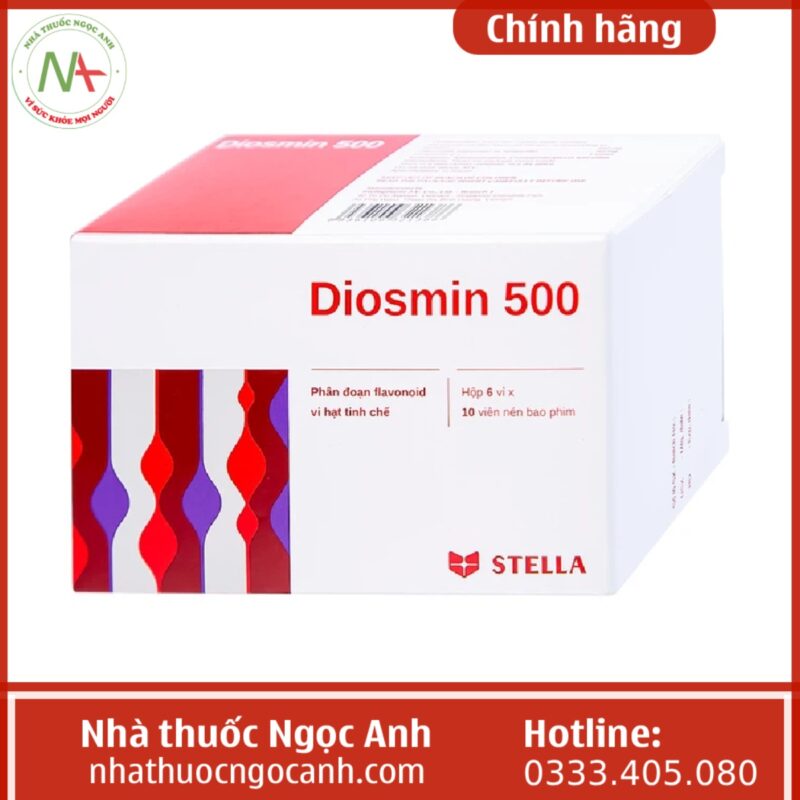 Thuốc Diosmin 500 Stella là thuốc gì, có tác dụng gì, giá bao nhiêu ...