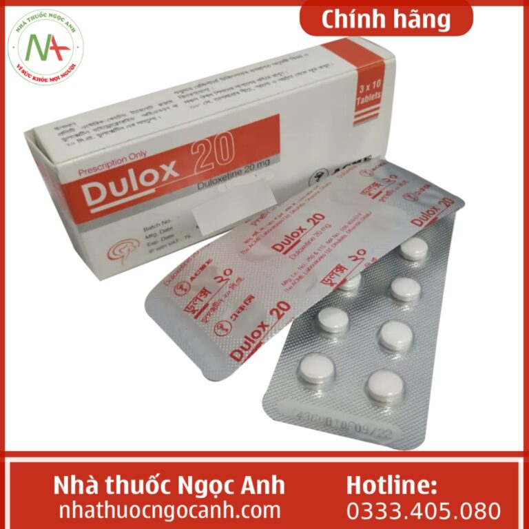 Thuốc Dulox 20 là thuốc gì, có tác dụng gì, giá bao nhiêu, mua ở đâu?