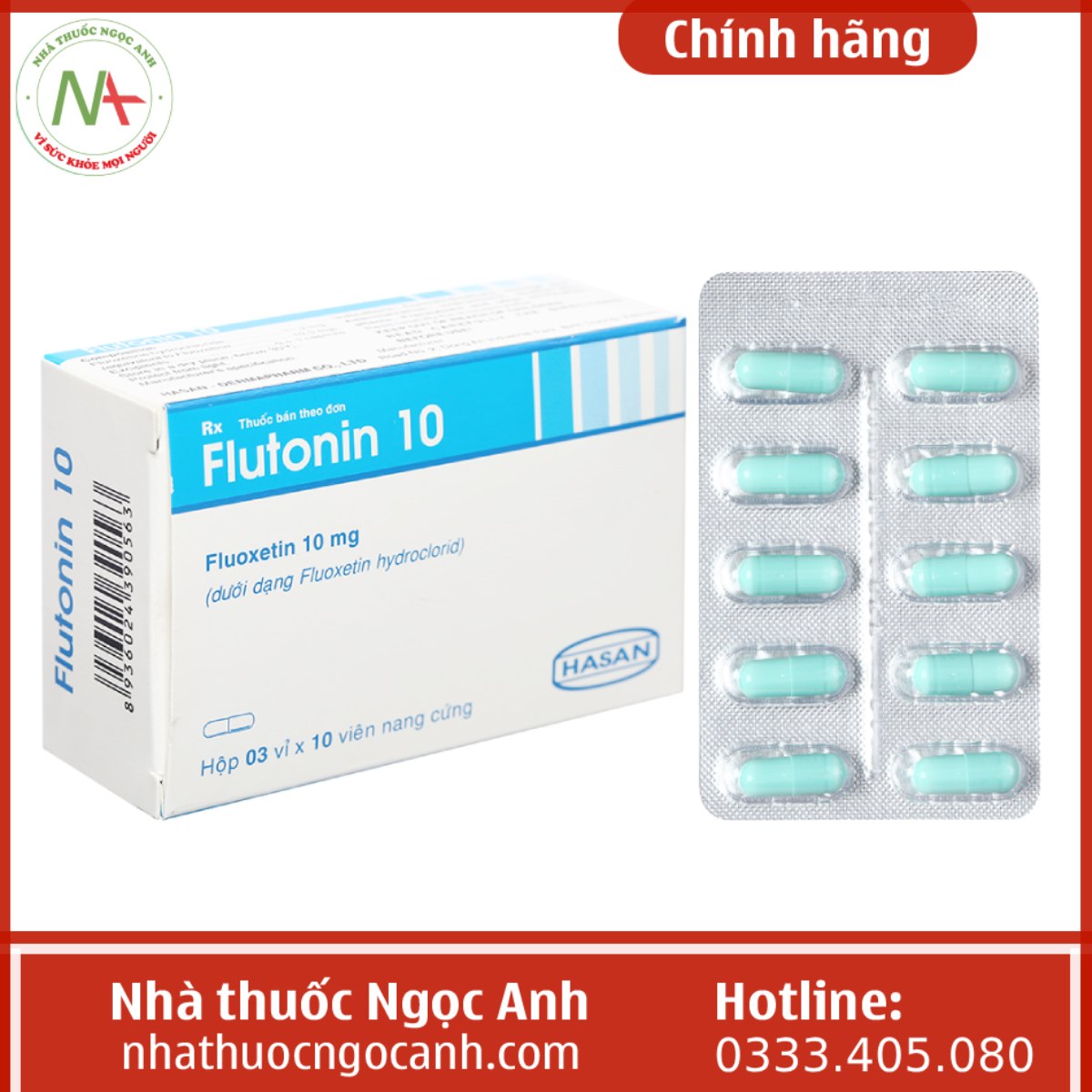 Thuốc Flutonin 10 có tác dụng gì, giá bao nhiêu, mua ở đâu?