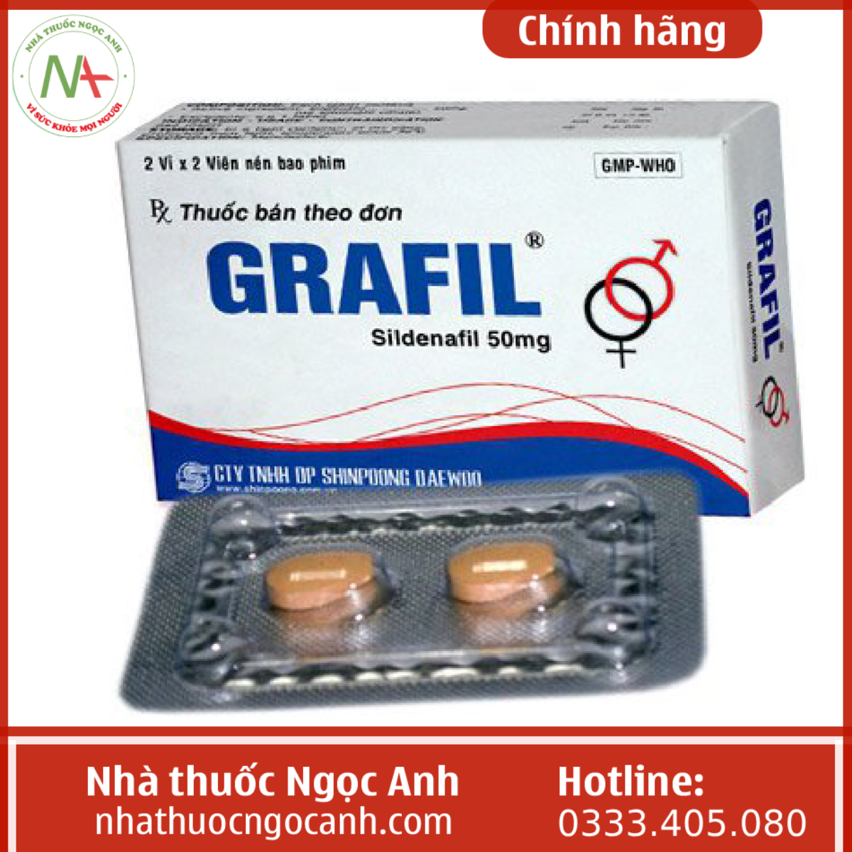 Thuốc Grafil là thuốc gì, giá bao nhiêu, mua ở đâu?