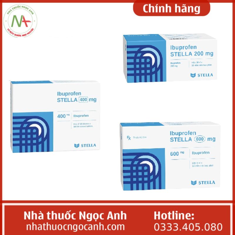 Thuốc Ibuprofen Stella 400 mg giá bao nhiêu? Mua ở đâu?