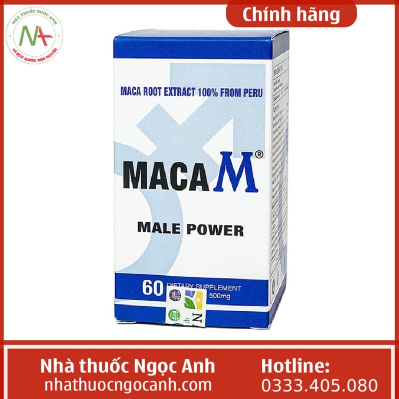Viên uống Maca M Male Power của Mỹ có tốt không, giá bao nhiêu, mua ở đâu?
