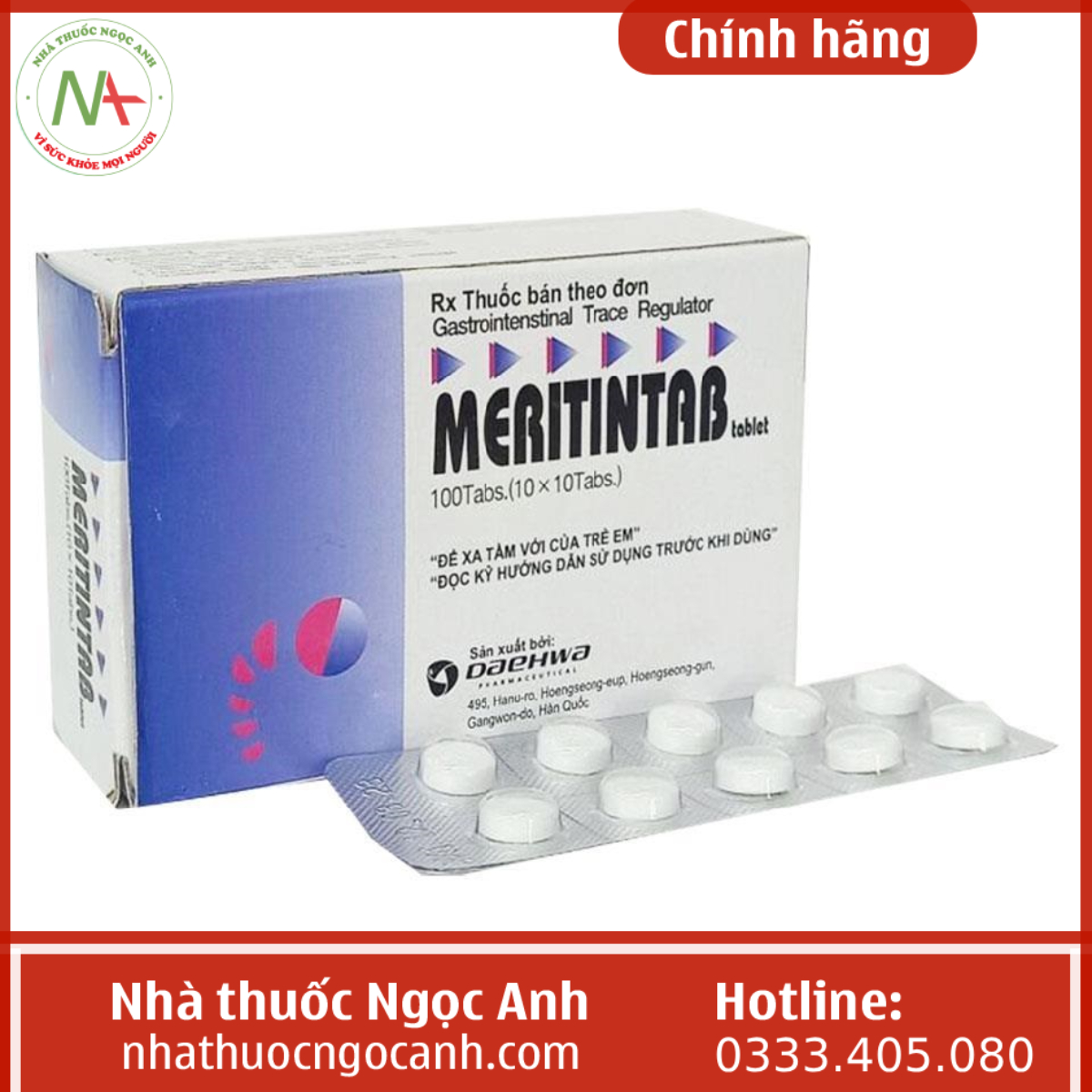 Thuốc Meritintab là thuốc gì, giá bao nhiêu? Mua ở đâu?