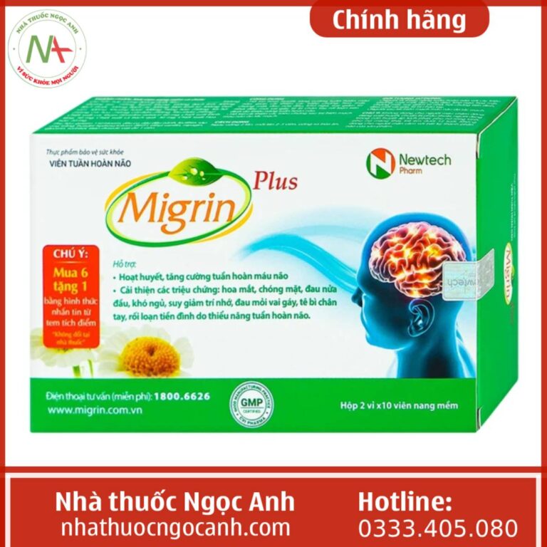 Thuốc bổ não Migrin Plus giá bao nhiêu, mua ở đâu?