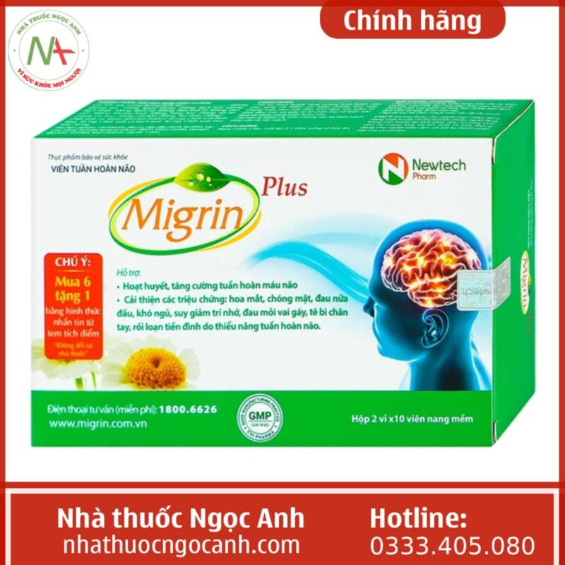 Thuốc bổ não Migrin Plus giá bao nhiêu, mua ở đâu?