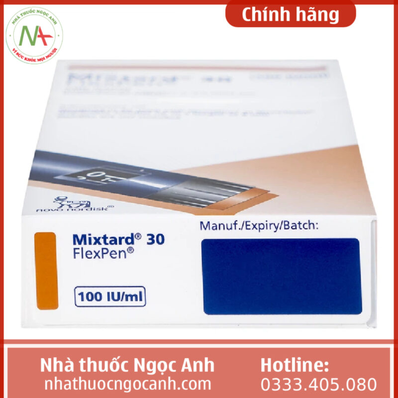 Bút tiêm tiểu đường Mixtard 30 FlexPen 100IU/ml 3ml giá bao nhiêu, mua ...