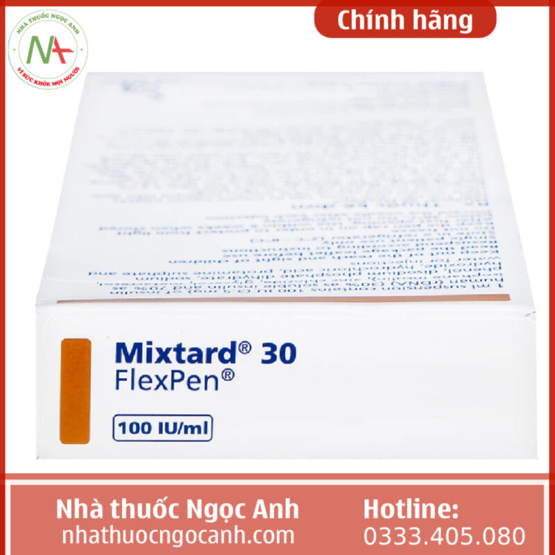 Bút tiêm tiểu đường Mixtard 30 FlexPen 100IU/ml 3ml giá bao nhiêu, mua ...