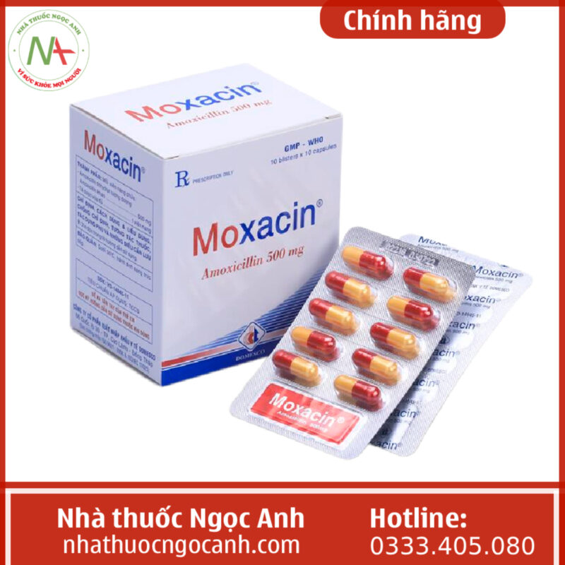 Thuốc Moxacin 500mg (vỉ) trị bệnh gì, giá bao nhiêu, mua ở đâu?