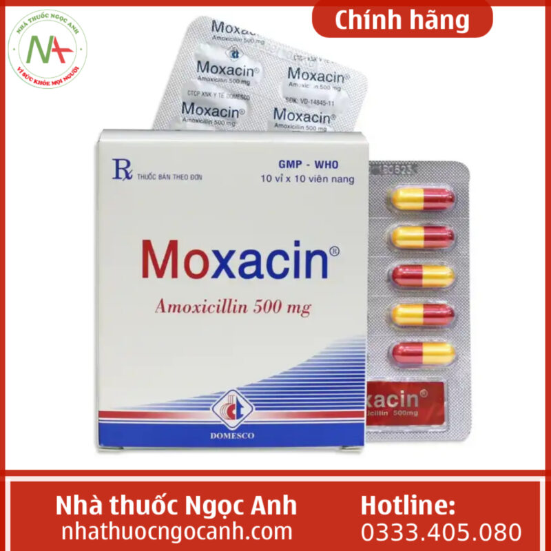 Thuốc Moxacin 500mg (vỉ) trị bệnh gì, giá bao nhiêu, mua ở đâu?