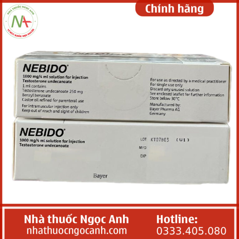 Thuốc Nebido là thuốc gì, giá bao nhiêu, mua ở đâu?