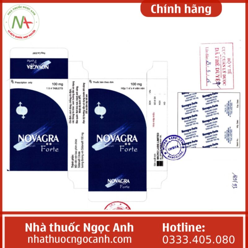 Thuốc Novagra Forte có tác dụng gì, giá bao nhiêu, mua ở đâu?